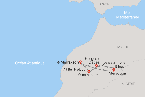Circuit Maroc - Circuit Voyage en liberté, de Marrakech aux dunes de ...